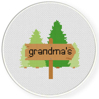 Grandma Sign Cross Stitch Pattern – Daily Cross Stitch
