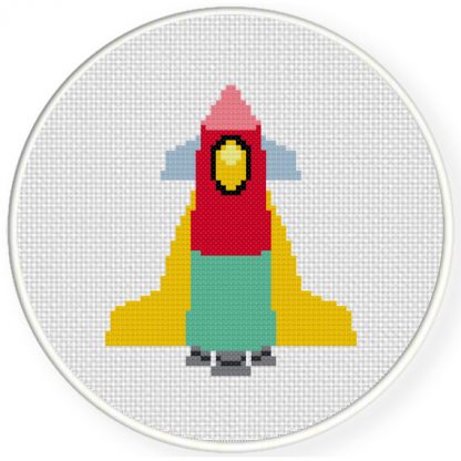 Space Rocket Cross Stitch Pattern – Daily Cross Stitch