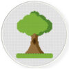 Tree On A Grass Cross Stitch Pattern – Daily Cross Stitch