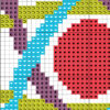 Colorful Atom Cross Stitch Pattern – Daily Cross Stitch