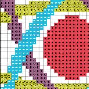 Colorful Atom Cross Stitch Pattern – Daily Cross Stitch