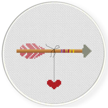 Charts Club Members Only: Arrow and Heart Cross Stitch Pattern – Daily ...