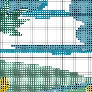 River Nature Cross Stitch Pattern – Daily Cross Stitch