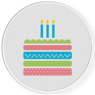 Yummy Birthday Cake Cross Stitch Pattern – Daily Cross Stitch