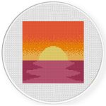 Beautiful Sunset Cross Stitch Pattern – Daily Cross Stitch