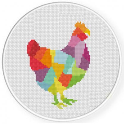 Charts Club Exclusive: Colorful Hen Stitch Pattern – Daily Cross Stitch