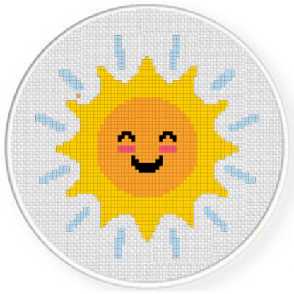 Charts Club Members Only: Happy Sun Cross Stitch Pattern – Daily Cross ...