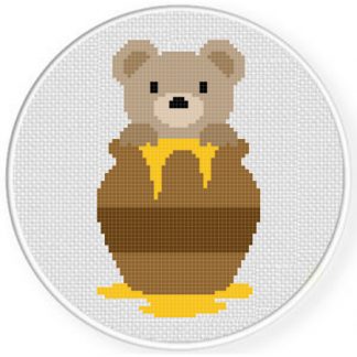Honey Bear Cross Stitch Pattern – Daily Cross Stitch