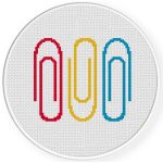 Paper Clips Stitch Pattern – Daily Cross Stitch