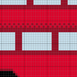 Double Decker Bus Stitch Pattern – Daily Cross Stitch