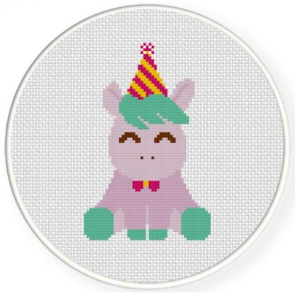 Party Pony Cross Stitch Pattern – Daily Cross Stitch