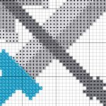 Sword and Halberd Cross Stitch Pattern – Daily Cross Stitch
