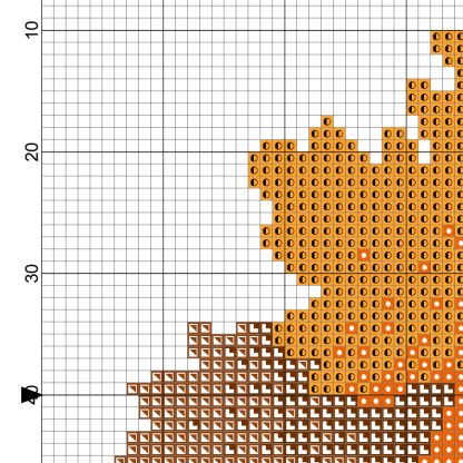 Autumn Maple Leaves Cross Stitch Pattern – Daily Cross Stitch
