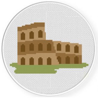 Rome Colosseum Cross Stitch Pattern – Daily Cross Stitch