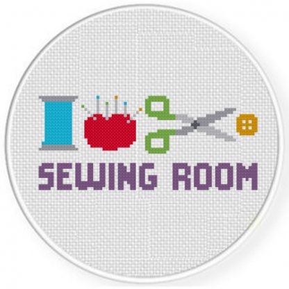 Sewing Room Cross Stitch Pattern – Daily Cross Stitch