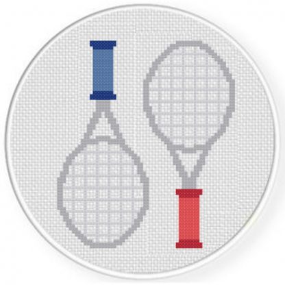 Tennis Rackets Cross Stitch Pattern – Daily Cross Stitch
