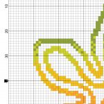 Gradient Autumn Leaf Cross Stitch Pattern – Daily Cross Stitch
