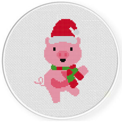 Holiday Pig Cross Stitch Pattern – Daily Cross Stitch