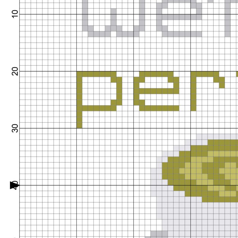 We are Perfect Matcha Cross Stitch Pattern – Daily Cross Stitch