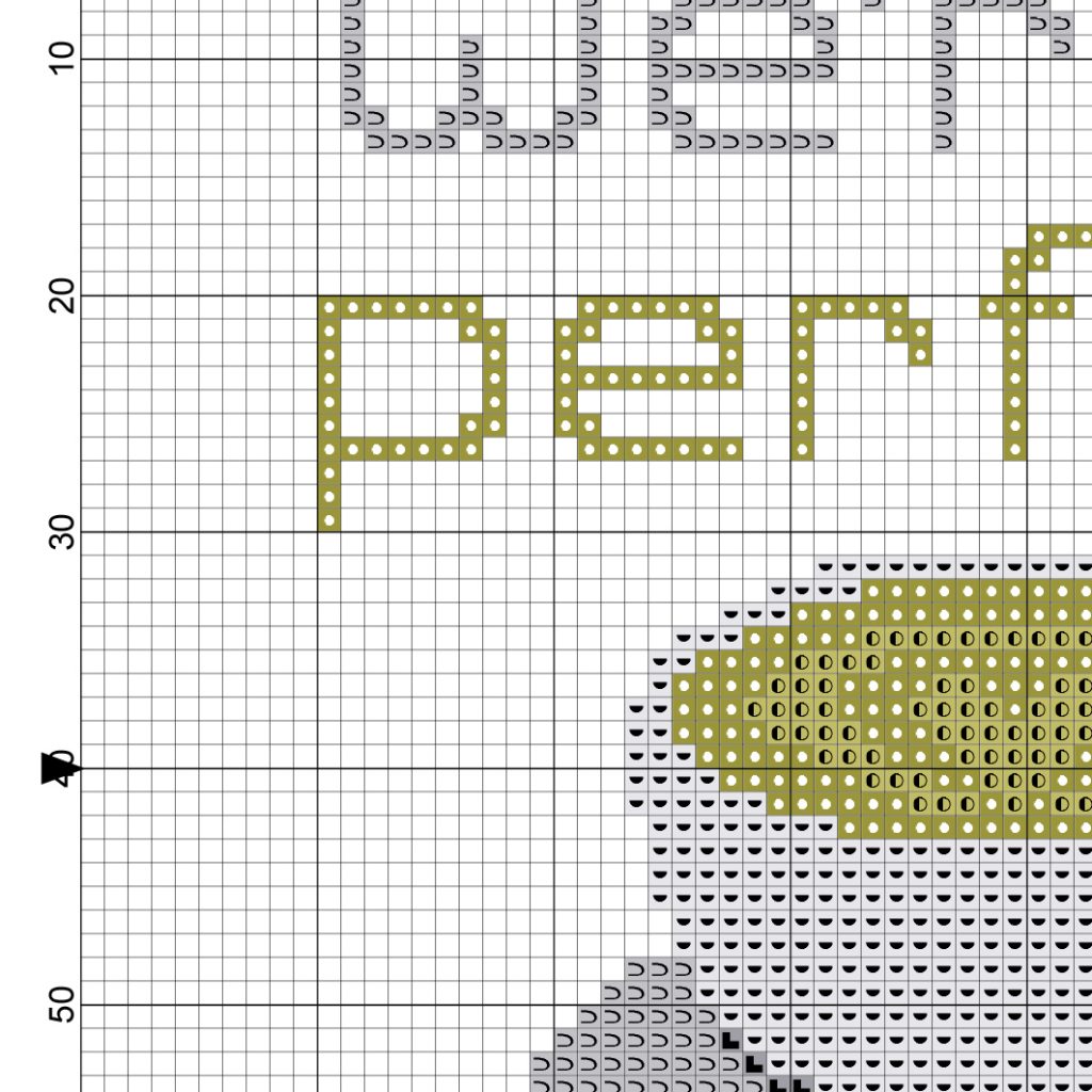 We are Perfect Matcha Cross Stitch Pattern – Daily Cross Stitch