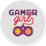 Gamer Girl Cross Stitch Pattern – Daily Cross Stitch