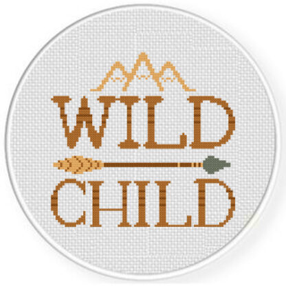 Wild Child Cross Stitch Pattern – Daily Cross Stitch