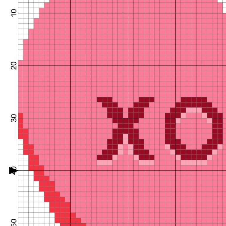 XOXO Cross Stitch Pattern – Daily Cross Stitch