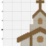 Church Cross Stitch Pattern – Daily Cross Stitch
