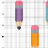 Colorful Pencil Cross Stitch Pattern – Daily Cross Stitch