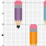 Colorful Pencil Cross Stitch Pattern – Daily Cross Stitch