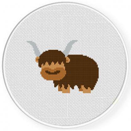 Cute Yak Cross Stitch Pattern – Daily Cross Stitch