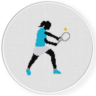 Tennis Player Cross Stitch Pattern – Daily Cross Stitch