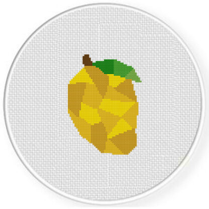 Geometric Mango Cross Stitch Pattern – Daily Cross Stitch