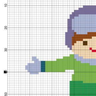 Snowboarding Kid Cross Stitch Pattern – Daily Cross Stitch