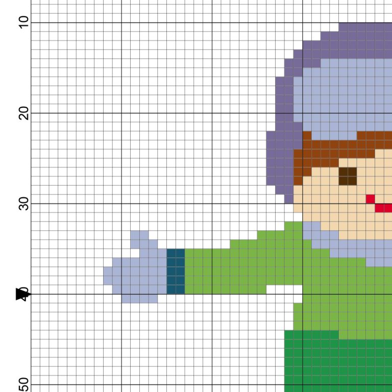 Snowboarding Kid Cross Stitch Pattern – Daily Cross Stitch
