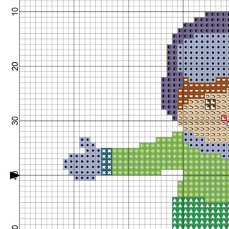 Snowboarding Kid Cross Stitch Pattern – Daily Cross Stitch