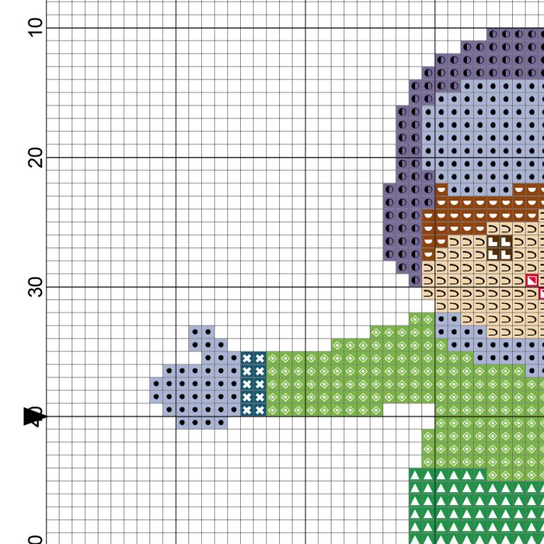 Snowboarding Kid Cross Stitch Pattern – Daily Cross Stitch