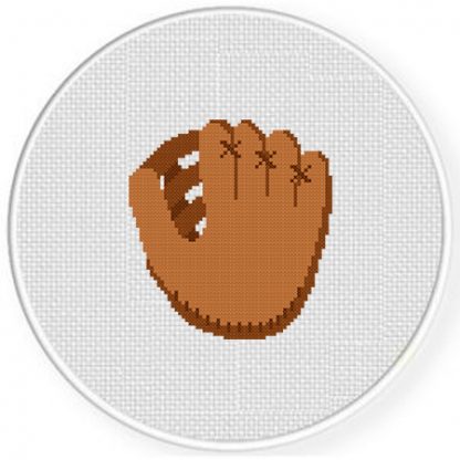 Baseball Mitt Cross Stitch Pattern – Daily Cross Stitch