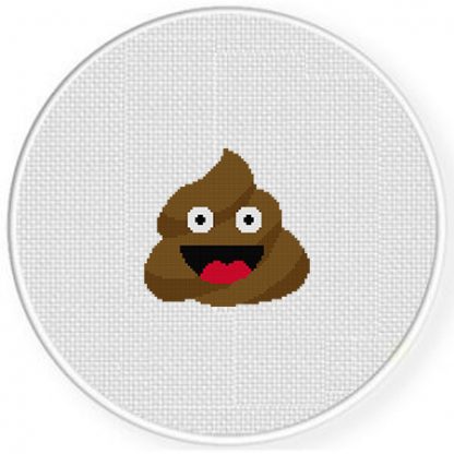 Happy Poop Cross Stitch Pattern – Daily Cross Stitch