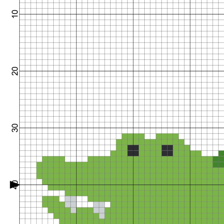 Crocodile Cross Stitch Pattern – Daily Cross Stitch