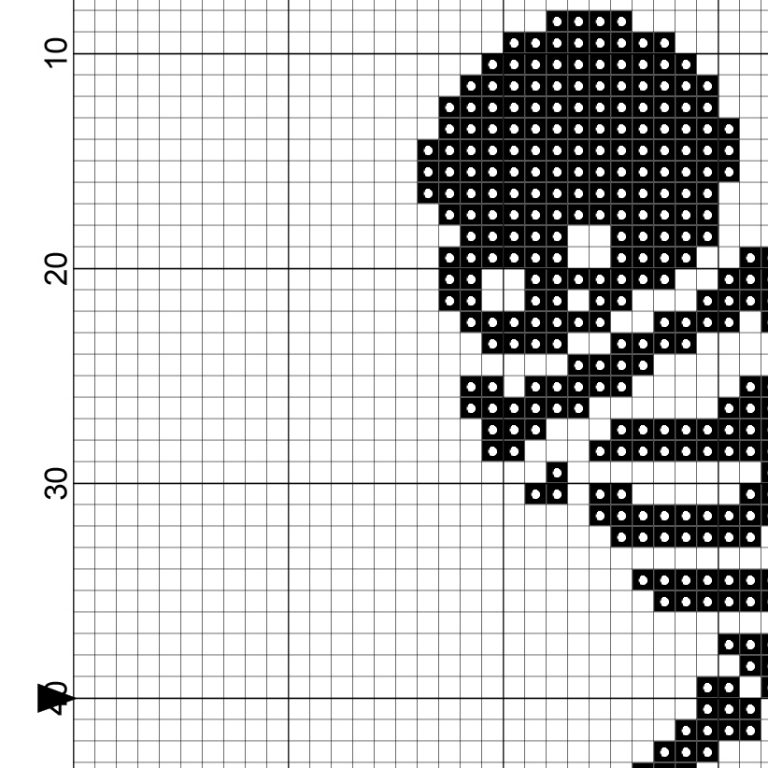 Skeleton Dabbing Cross Stitch Pattern – Daily Cross Stitch