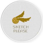 Snitch Please Cross Stitch Pattern – Daily Cross Stitch