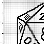 D20 Dice Cross Stitch Pattern – Daily Cross Stitch