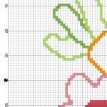 Flower and Carrot Doodle Cross Stitch Pattern – Daily Cross Stitch