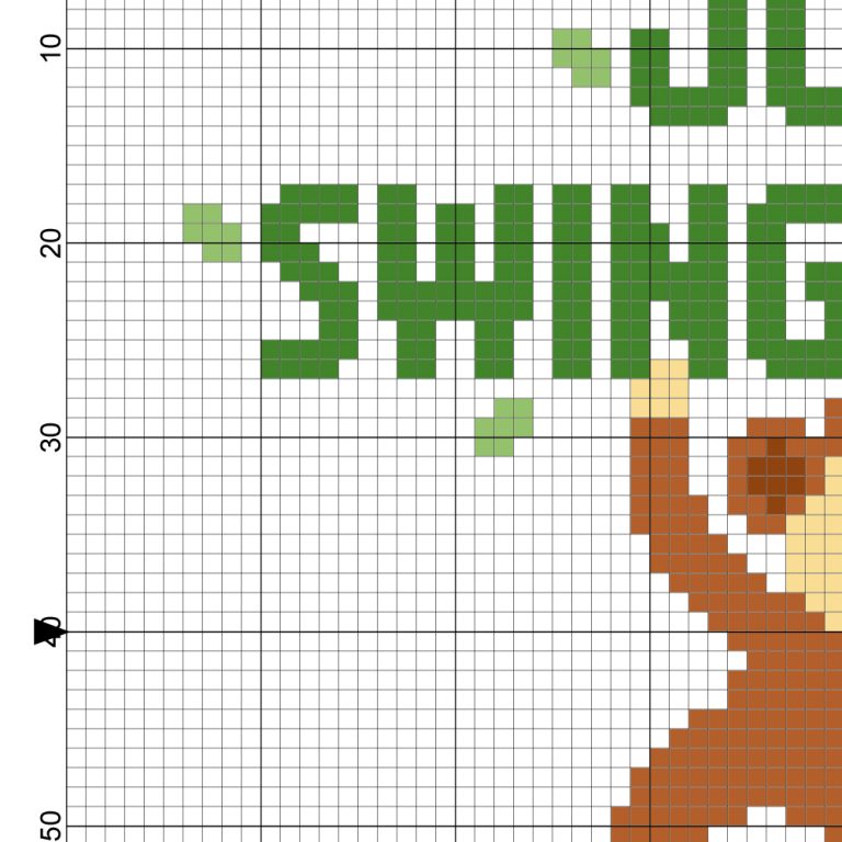 Just Swinging by to Say Hi Cross Stitch Pattern – Daily Cross Stitch
