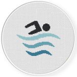 Swimming Cross Stitch Pattern – Daily Cross Stitch