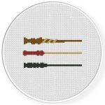 Wizard Wands Cross Stitch Pattern – Daily Cross Stitch
