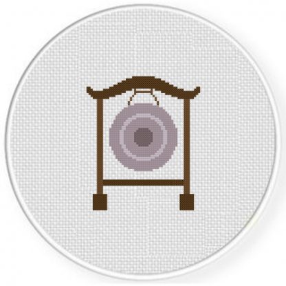 Traditional Ancient Gong Cross Stitch Pattern – Daily Cross Stitch
