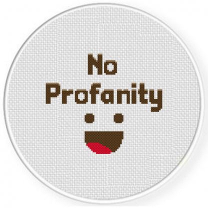 No Profanity Cross Stitch Pattern – Daily Cross Stitch