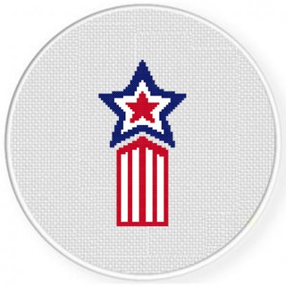 Star Ribbon Cross Stitch Pattern – Daily Cross Stitch